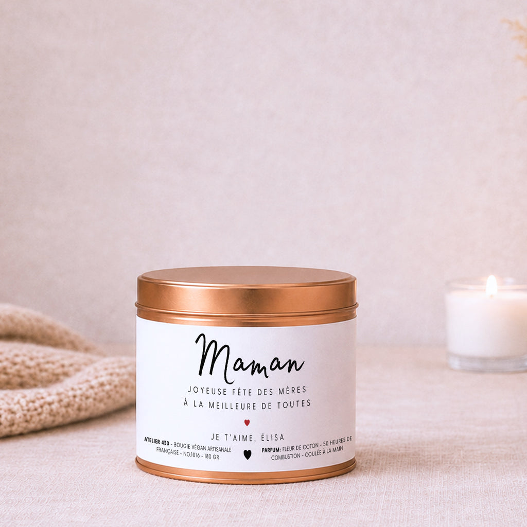 Joyeuse fête des mères à la meilleure de toutes, Je t'aime - Bougie ...